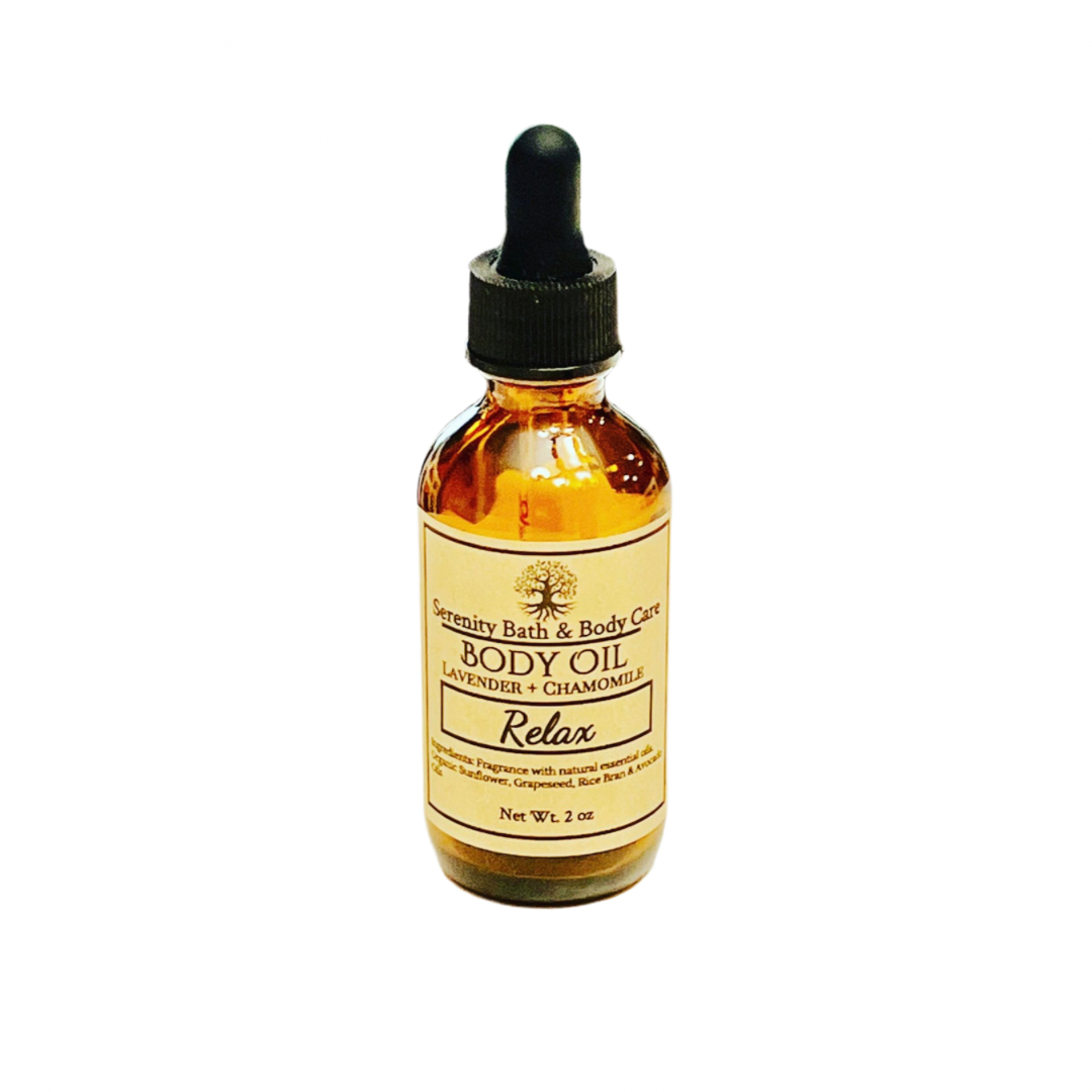 Moisturizing Body Oil 2oz- Build a Box – Serenity Bath and Body Care