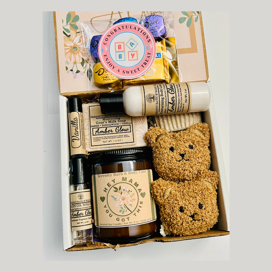 New Mom and New Baby Spa Gift Box, Self Care Package for Her, New Pare ...